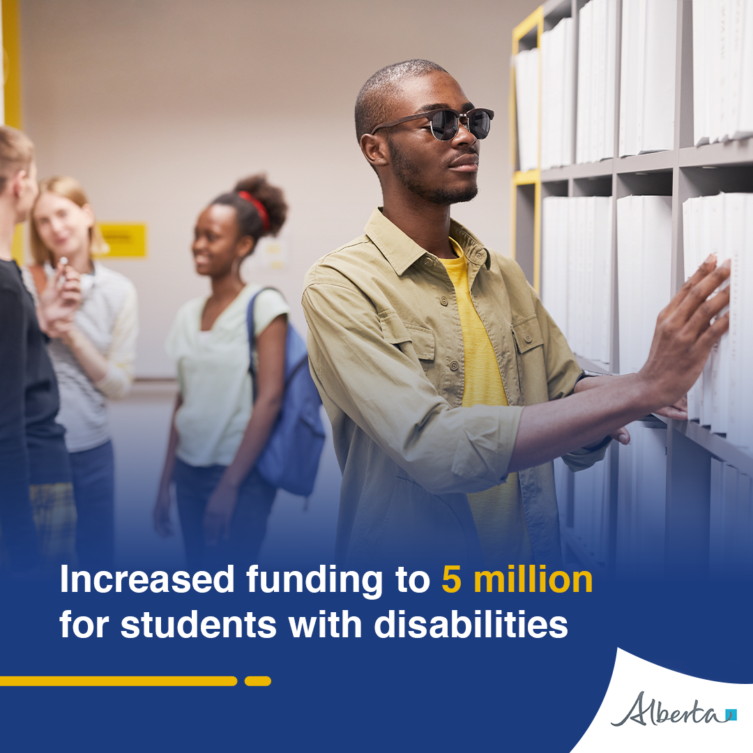 More funding for students with disabilities - Red Deer-North